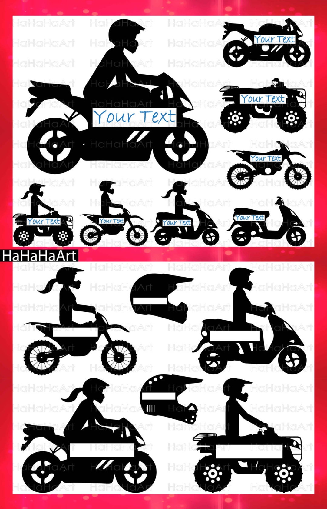 Split Motorcycles and ATV Monogram - Cutting Files Svg Png Jpg Eps Dxf ...