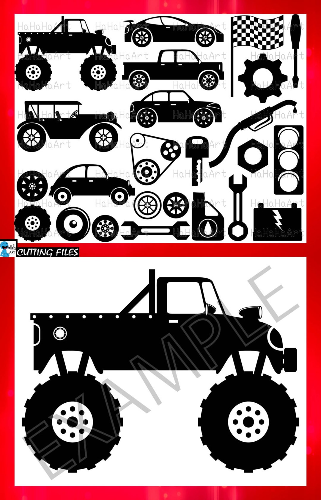 Cool Cars Monograms Black - Cutting Files Svg Png Jpg Eps Dxf Digital ...