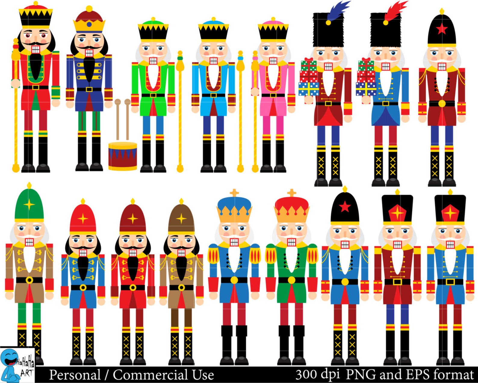 BUY 2 GET 2 - Nutcrackers Clipart - Digital Clip Art Graphics, Personal ...