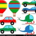 All Transportation Set Clipart - Digital Clip Art Graphics, Personal ...