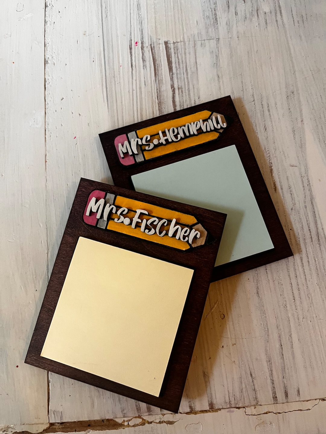 Teacher Note Holder, Teacher Gift, First Day of School Teacher Gifts ...