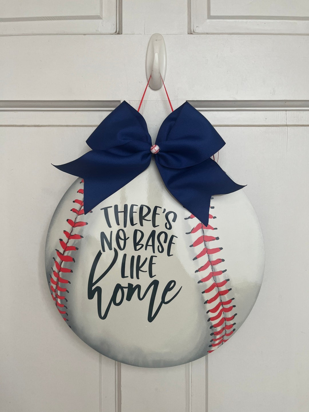 No Base Like Home Door Sign, Door Sign, Baseball Season, Baseball, Door ...