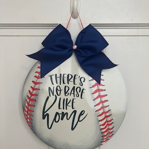 No Base Like Home Door Sign, Door Sign, Baseball Season, Baseball, Door ...