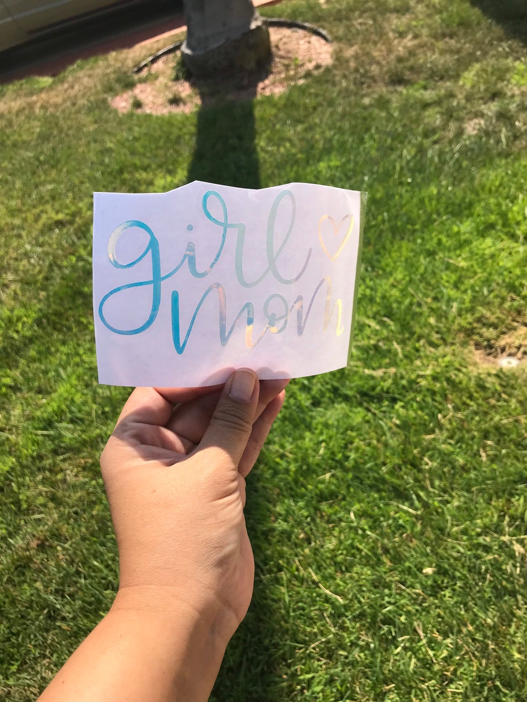 Girl Mom Decal, Girl Mom Holographic Decal, Girl Kim for Life, Love My ...