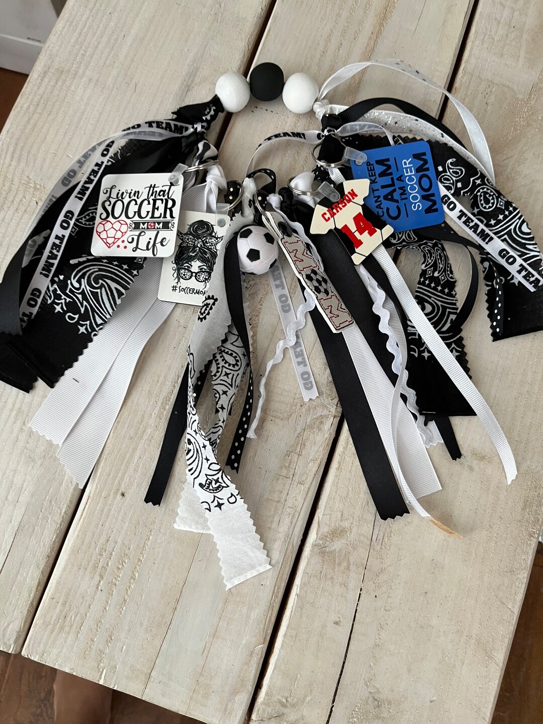 Personalized Bog Bag Tassel/keychain,soccer Bogg Bag Tassel, Bogg Bag ...