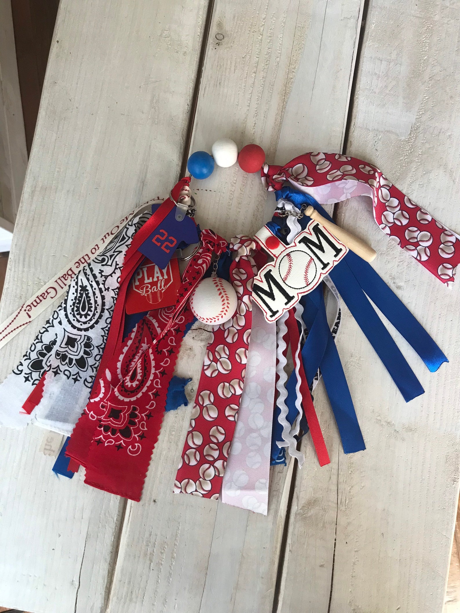 Personalized Bog Bag Tassel/keychain Baseball Bogg Bag - Etsy