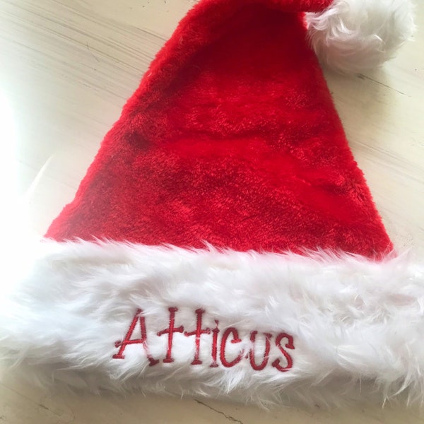 Santa Hat Embroidery - Etsy