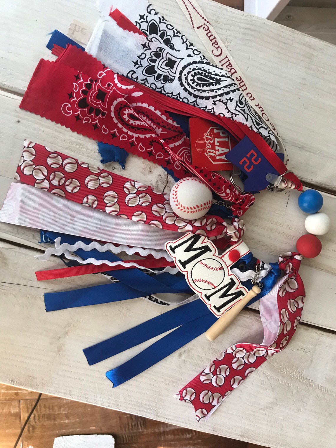 Personalized Bog Bag Tassel/keychain Baseball Bogg Bag - Etsy