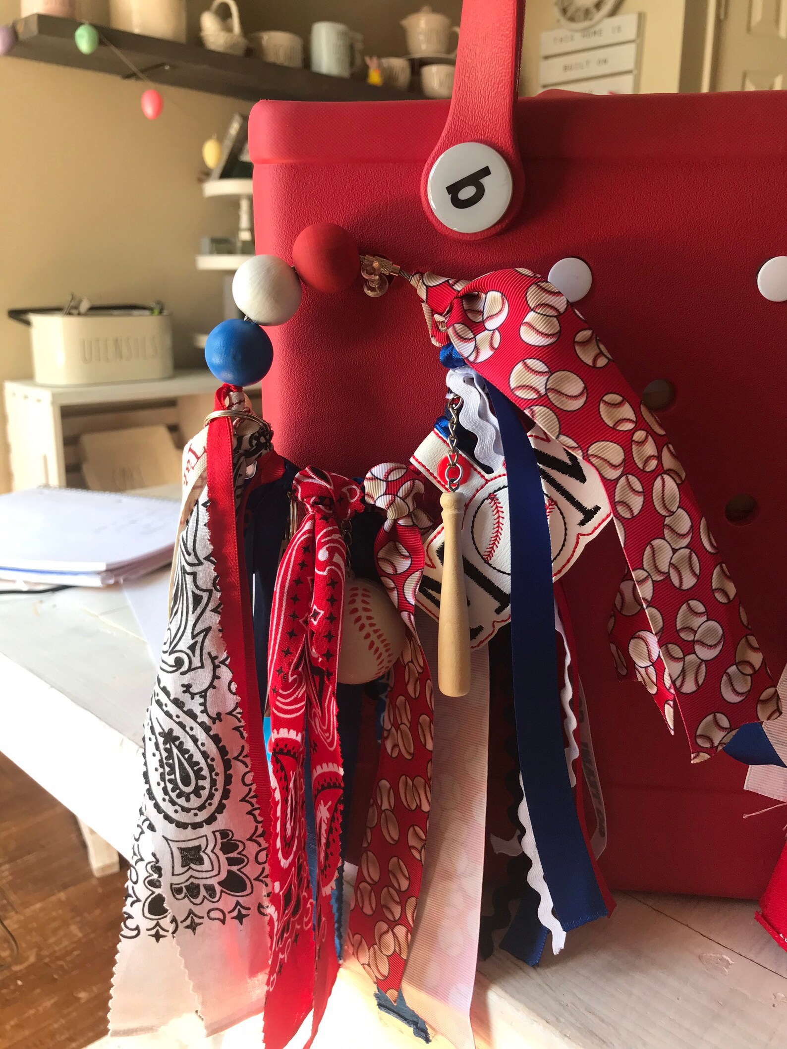 Personalized Bog Bag Tassel/keychain Baseball Bogg Bag - Etsy