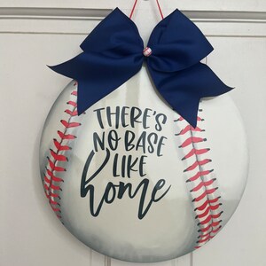 No Base Like Home Door Sign, Door Sign, Baseball Season, Baseball, Door ...