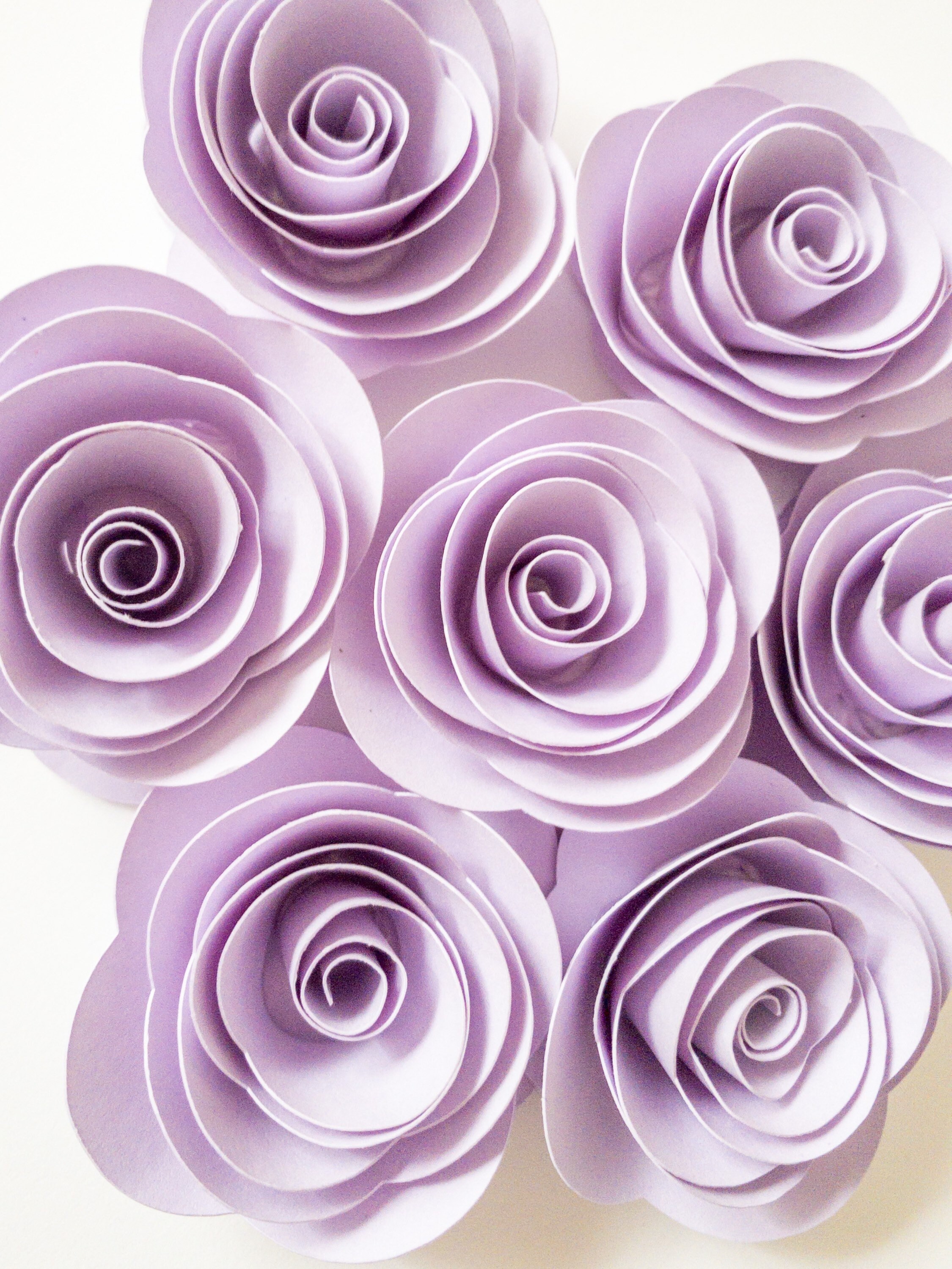 Paper Flowers Purple Rose Lavender Decorations Flower Baby - Etsy UK
