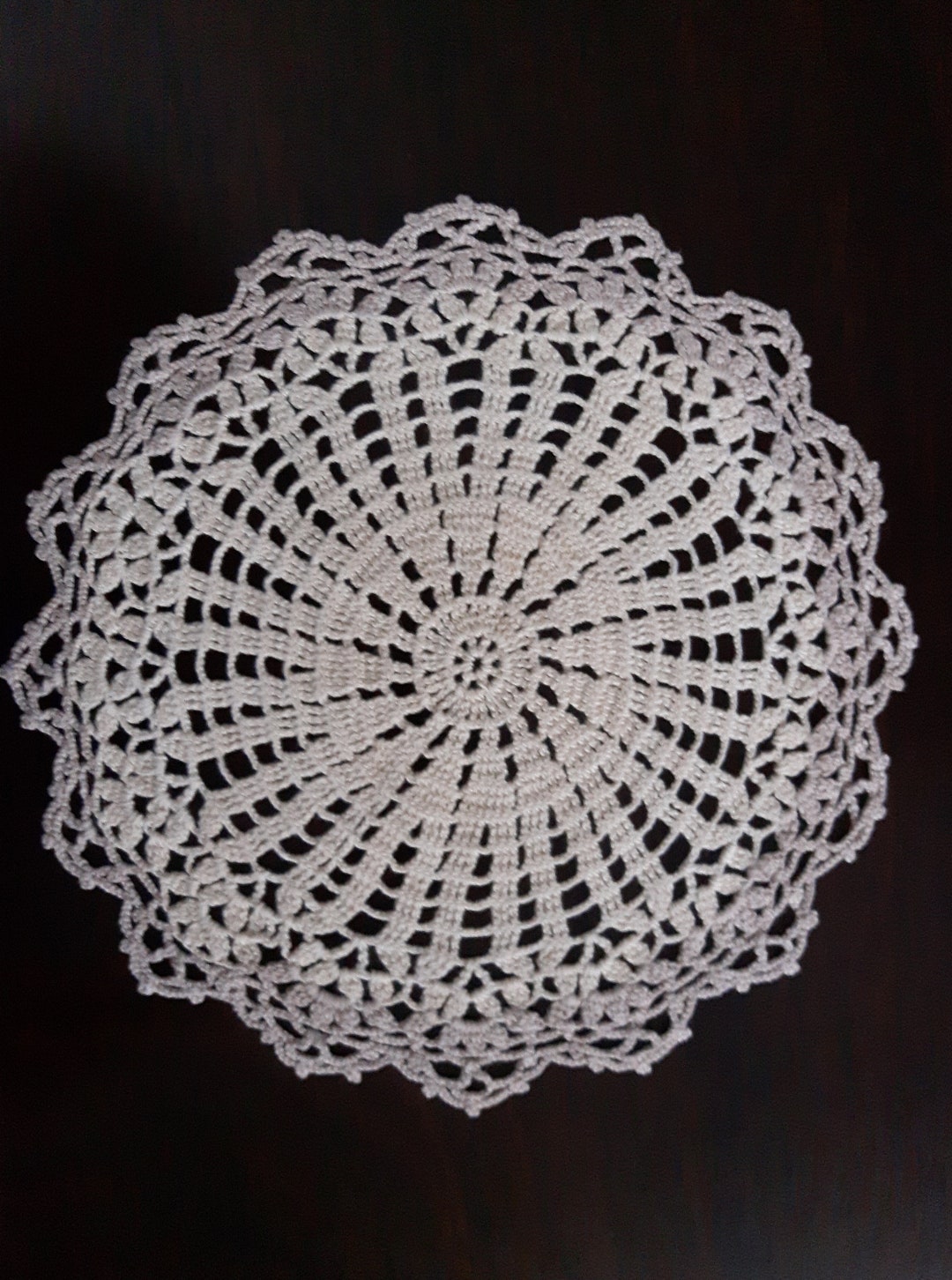 Vintage Hand Crochet Doily in 2 Colours - Etsy