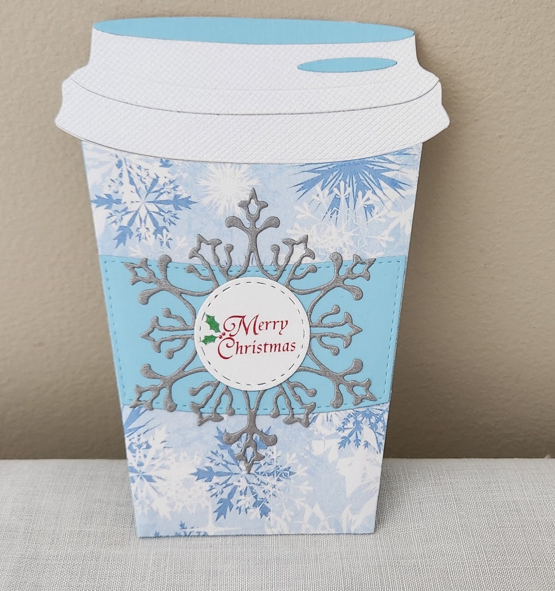 Christmas Coffee Cup Gift Card Holder - Etsy
