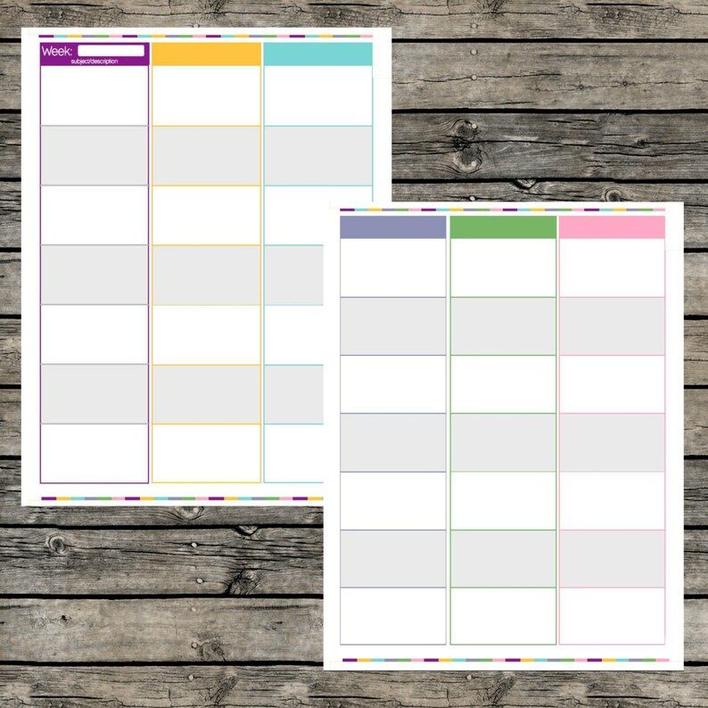 Homeschool Planner. Instant Download. Printable PDF. 50 Pages. Lesson ...