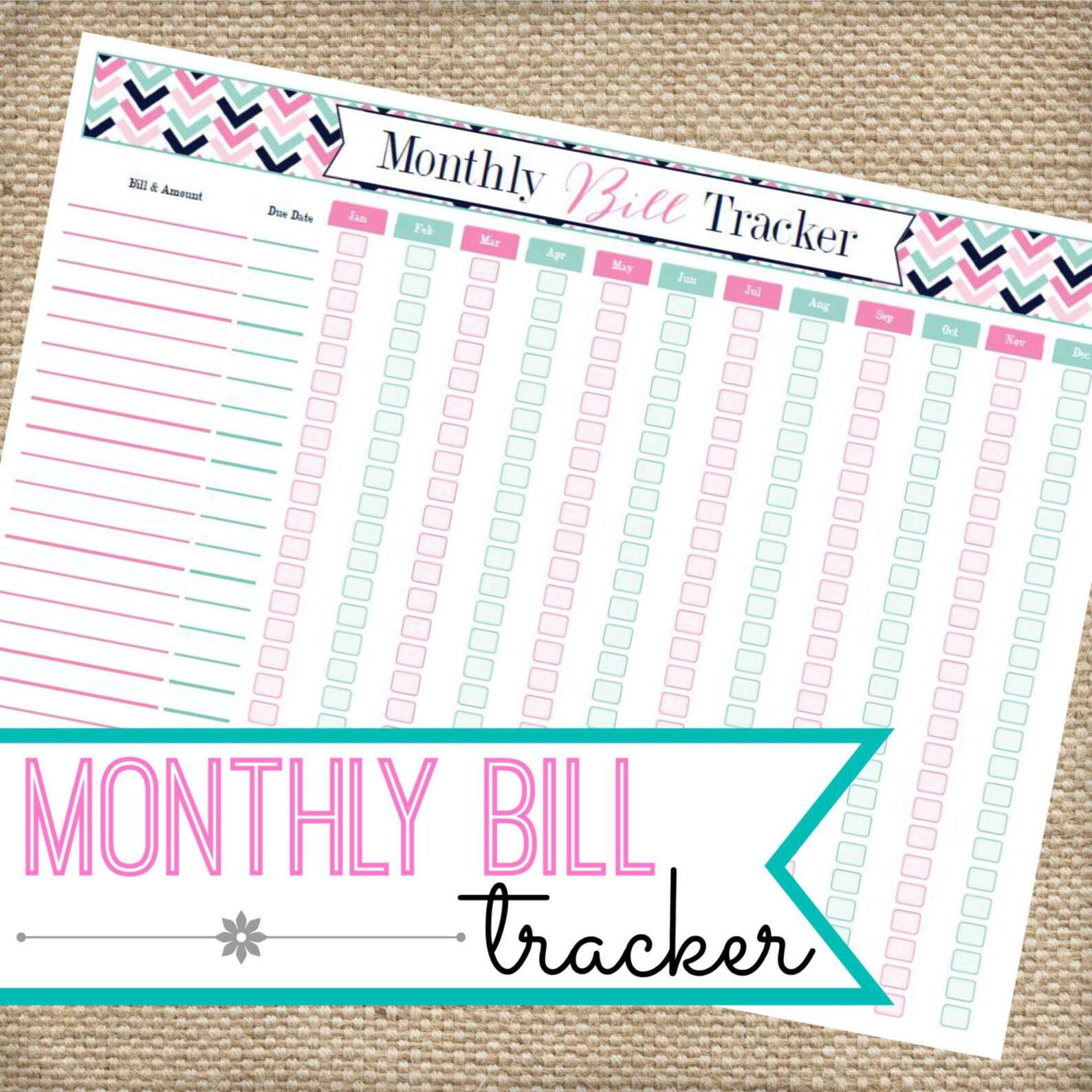 Monthly Bill Organizer INSTANT DOWNLOAD Printable PDF Expense Etsy Monthly Bill Organizer INSTANT DOWNLOAD Printable PDF Expense Etsy