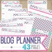 Blog Planner 43 Pages INSTANT DOWNLOAD PDF, Blog Organizer, Blog ...