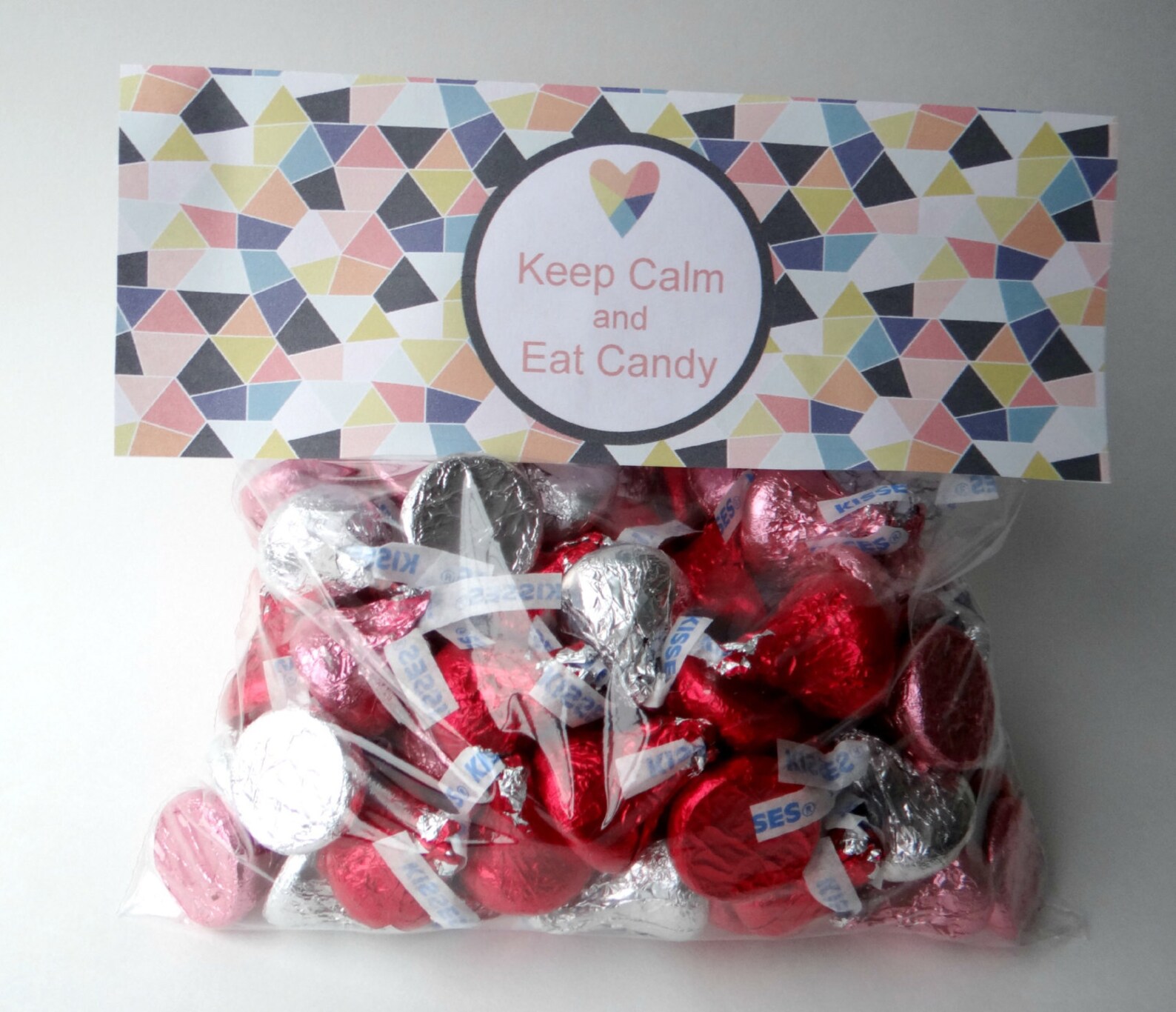 Instant Download Valentine Candy Bag Topper, Candy Bag Tags, Valentine ...