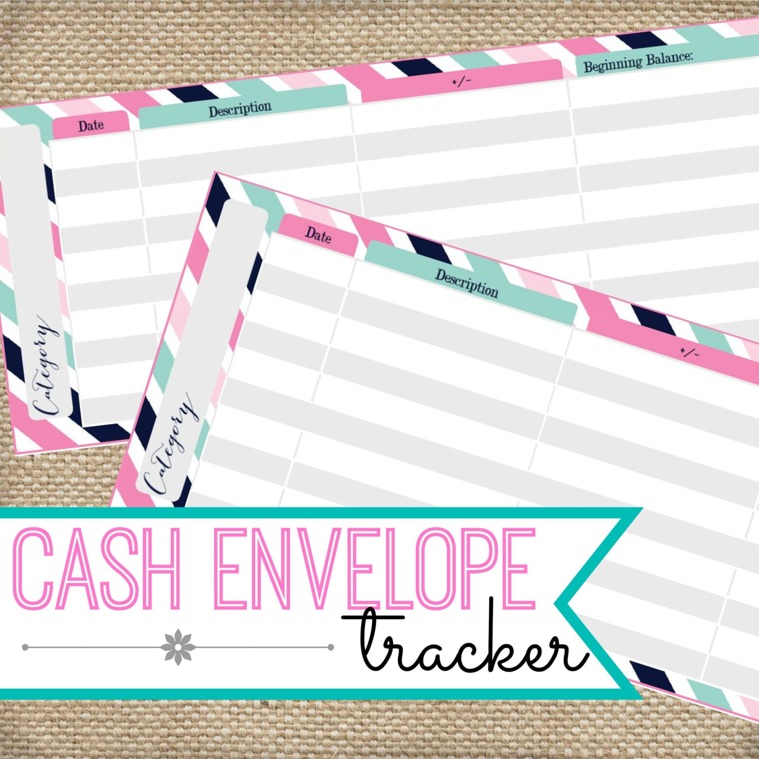 Printable Cash Envelope System Tracker Log INSTANT DOWNLOAD Printable ...
