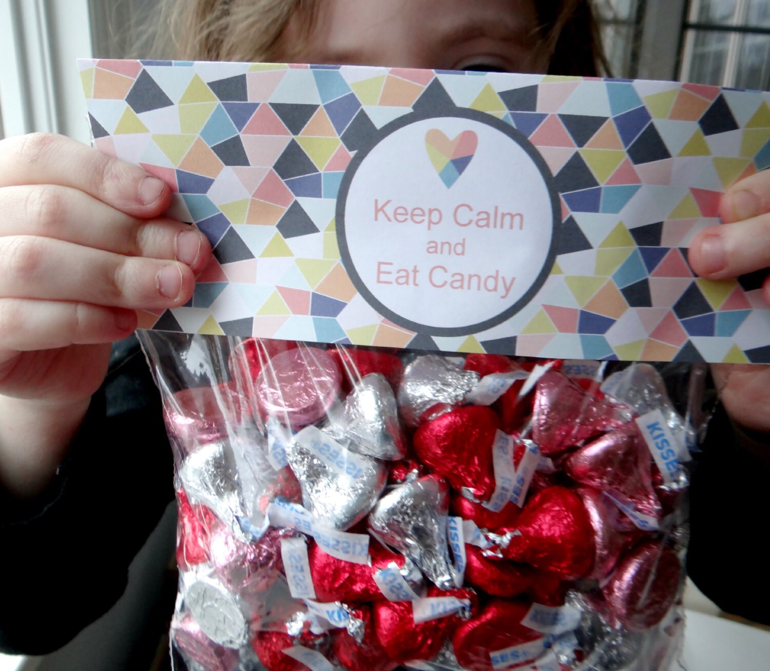 Instant Download Valentine Candy Bag Topper, Candy Bag Tags, Valentine ...