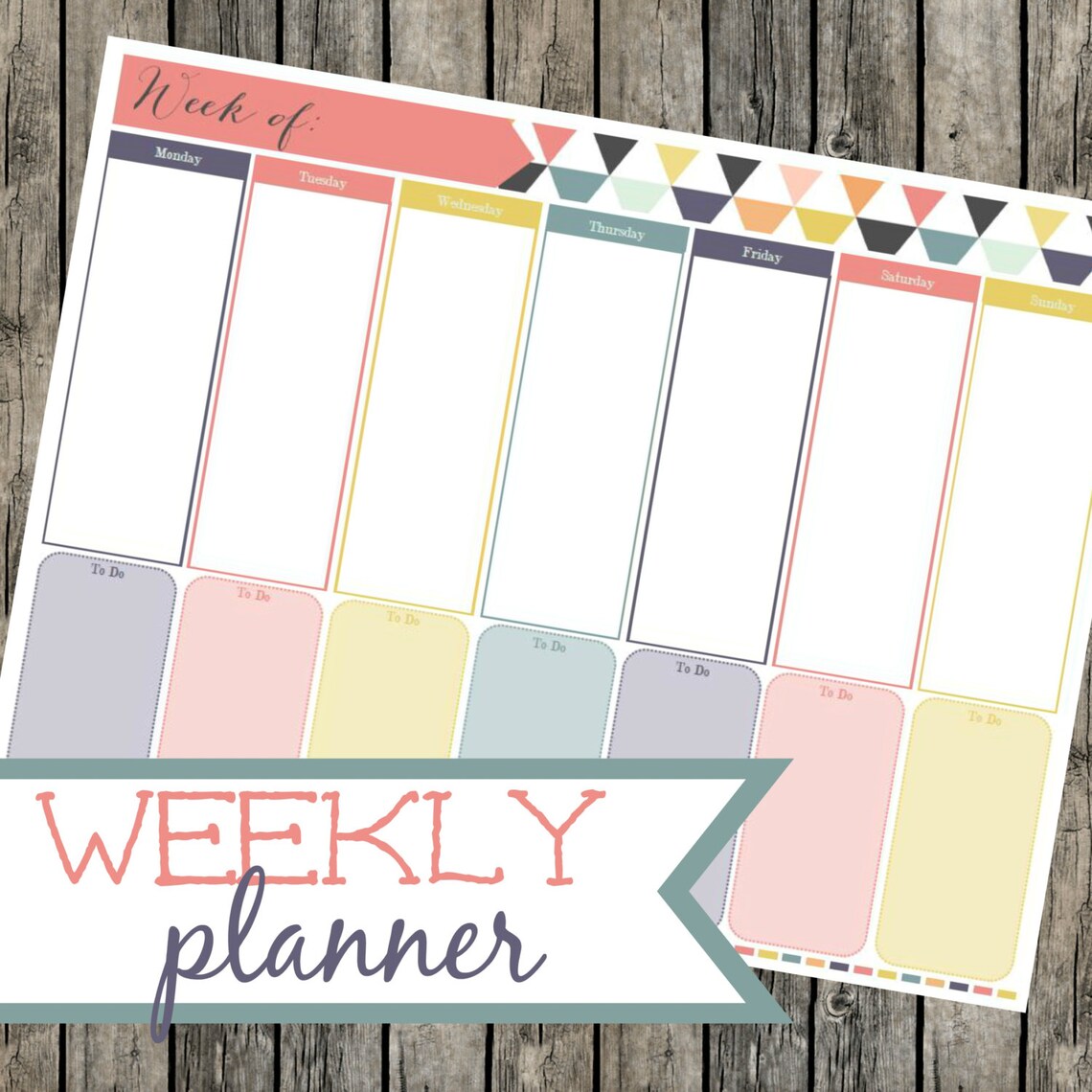 Weekly Planner. Weekly to Do List. Time Blocking. Weekly Organizer ...