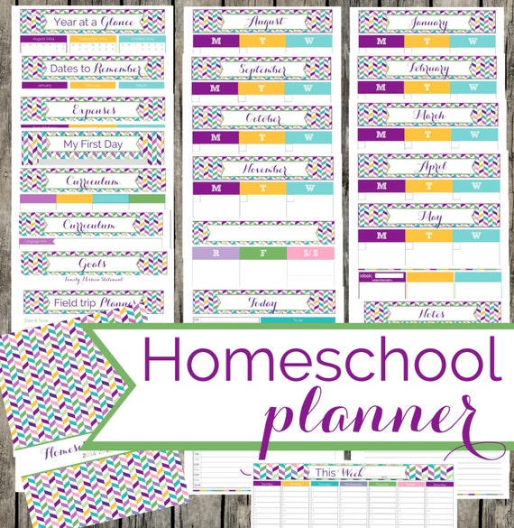 Homeschool Planner. Instant Download. Printable PDF. 50 Pages. - Etsy