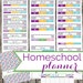 Homeschool Planner. Instant Download. Printable PDF. 50 Pages. Lesson ...