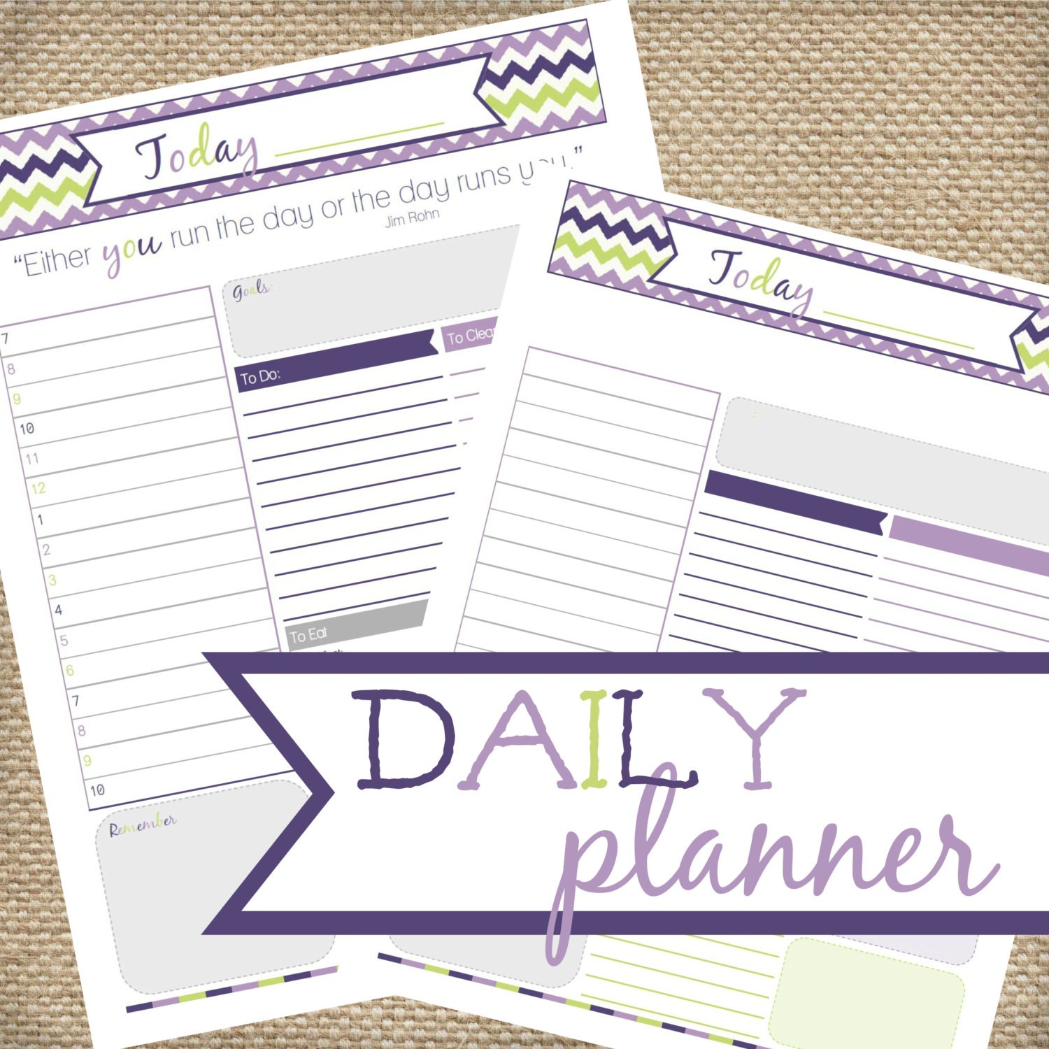Daily Planner. Daily Organizer. to Do List. Daily Agenda. Daily Docket ...