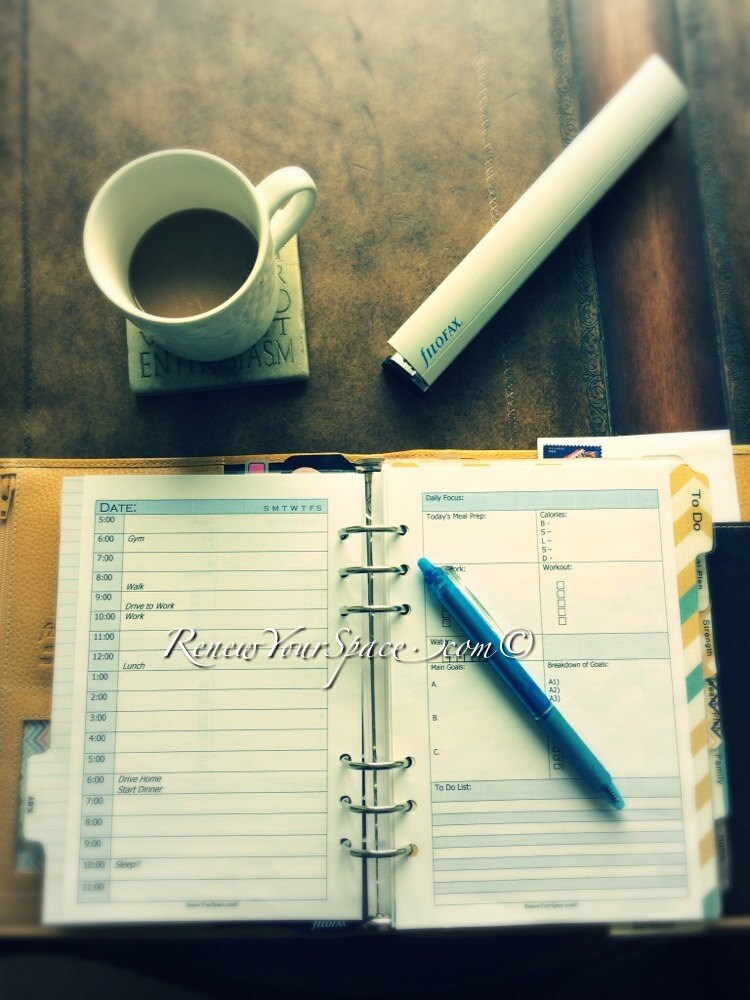 Printable Focus Sheet Yellow with Blue Font Day on Two | Etsy