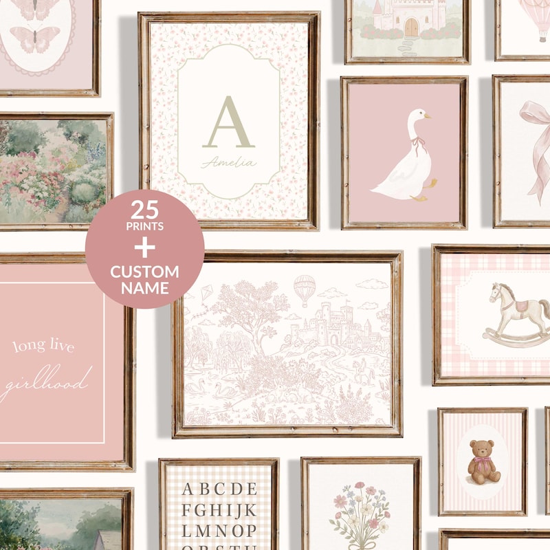 Custom Floral Nursery Art - Etsy