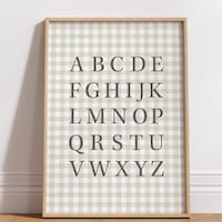 Alphabet Poster Print - Etsy