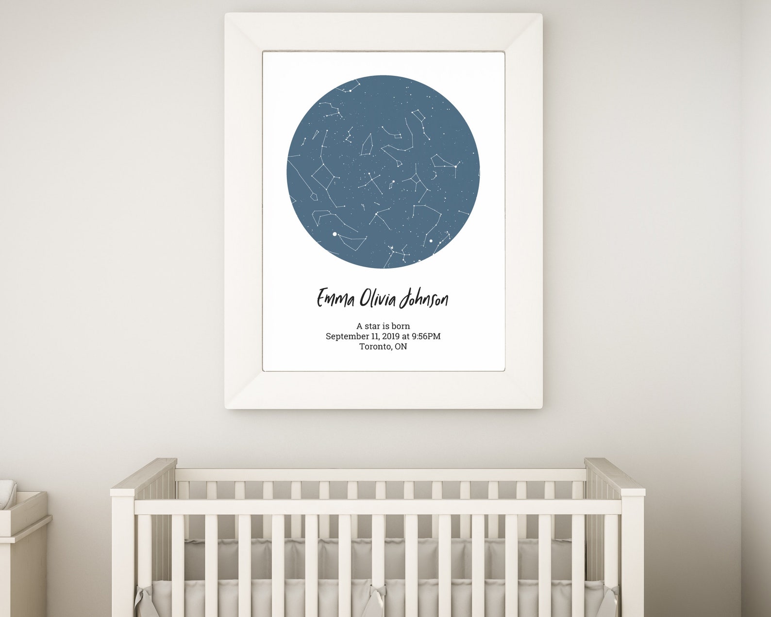 Custom Star Map by Date Printable Valentines Day Gift for Him | Etsy