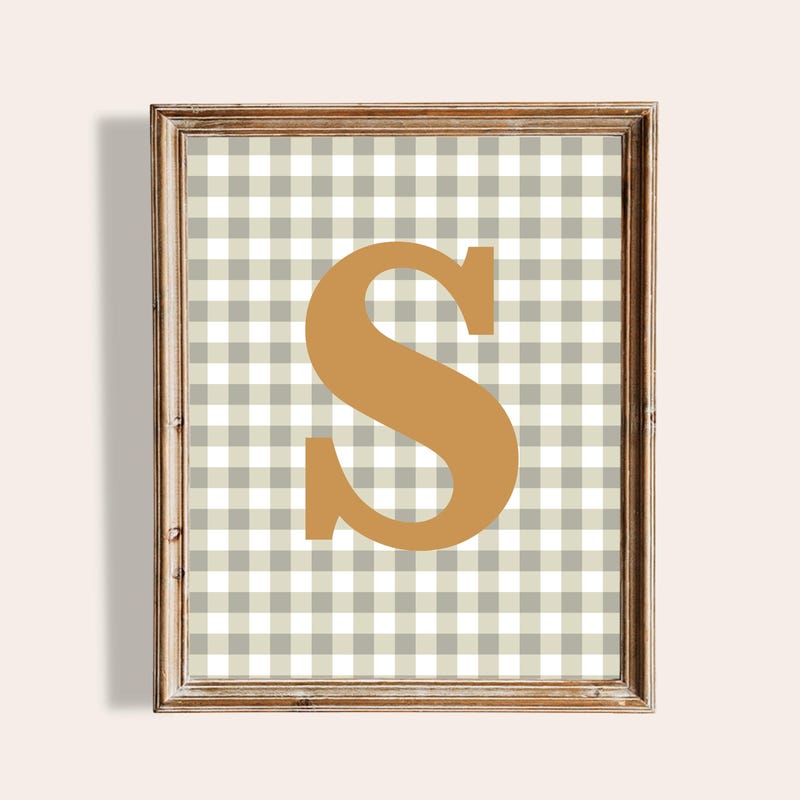 Initial Nursery Print - Etsy