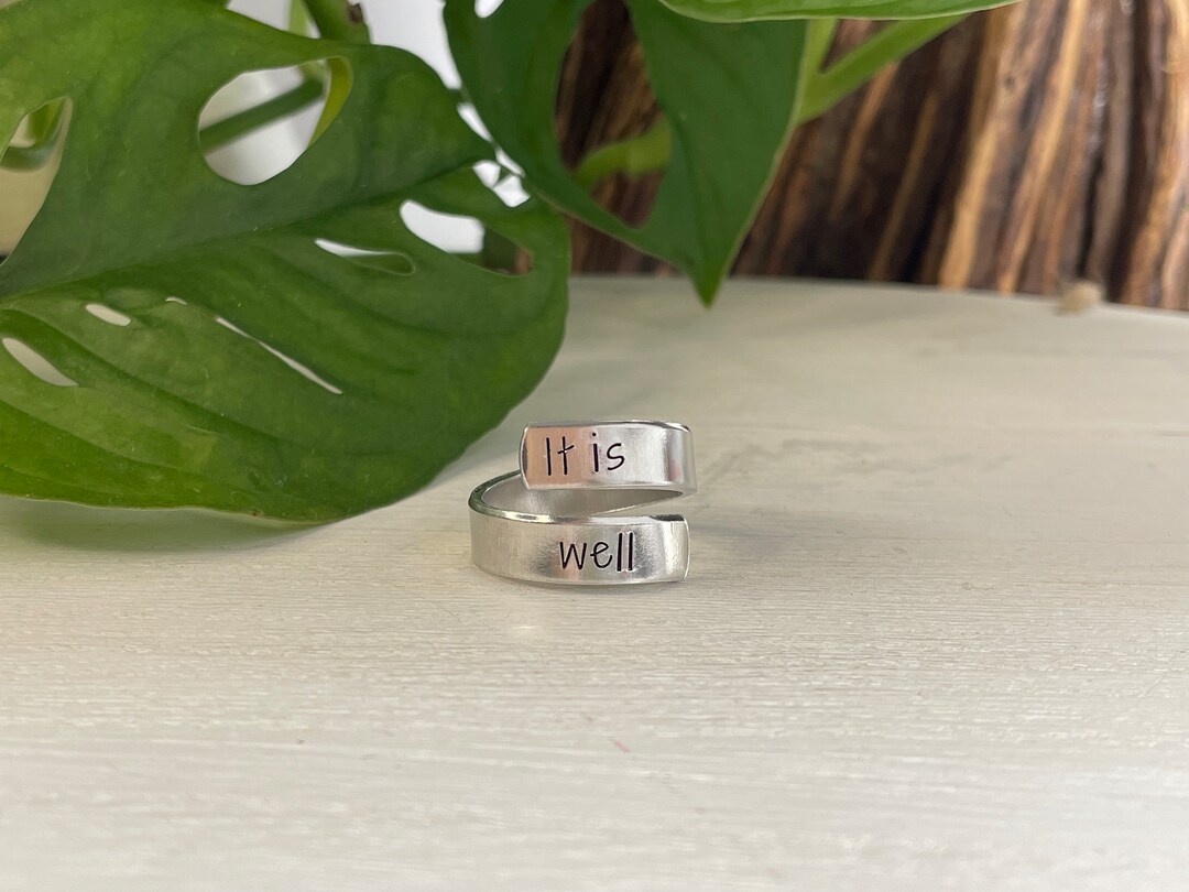 It is Well Ring | It is Well With My Soul | Scripture Ring | Christian ...