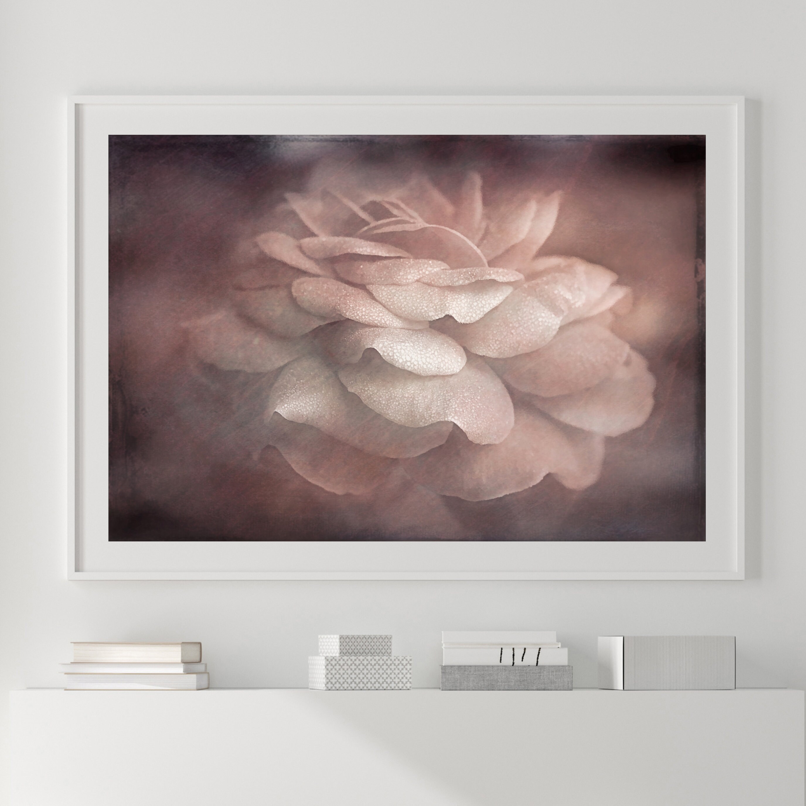 Rose Wall Art, Rose Photograph, Fine Art Print, Gift for Her, Painterly ...