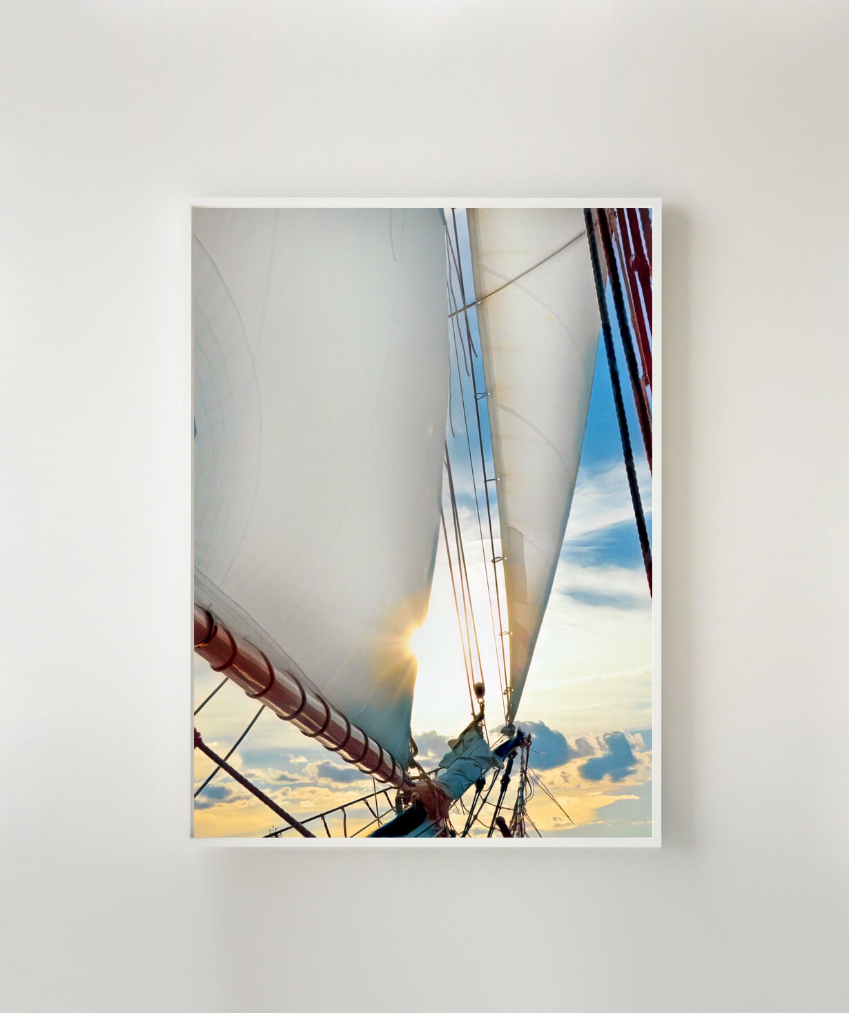 Sailboat Photograph, Boston Harbor, Nautical Print, Fine Art Print ...