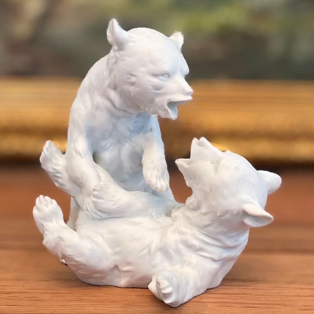 Kaiser West Germany 679 Playing Bears Porcelain Bisque - Etsy