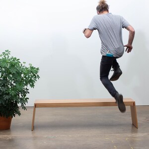 Better Bench Minimalist Modern Solid Wood Bench - Etsy