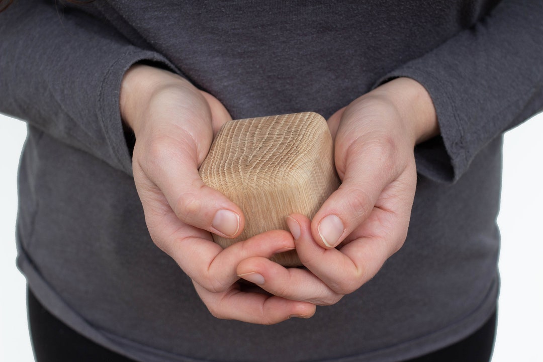 Calm Cube - Minimalist Modern Natural Wood Stress Relief Block - Etsy