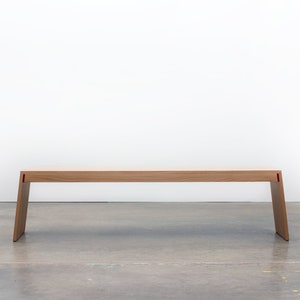Better Bench Minimalist Modern Solid Wood Bench - Etsy