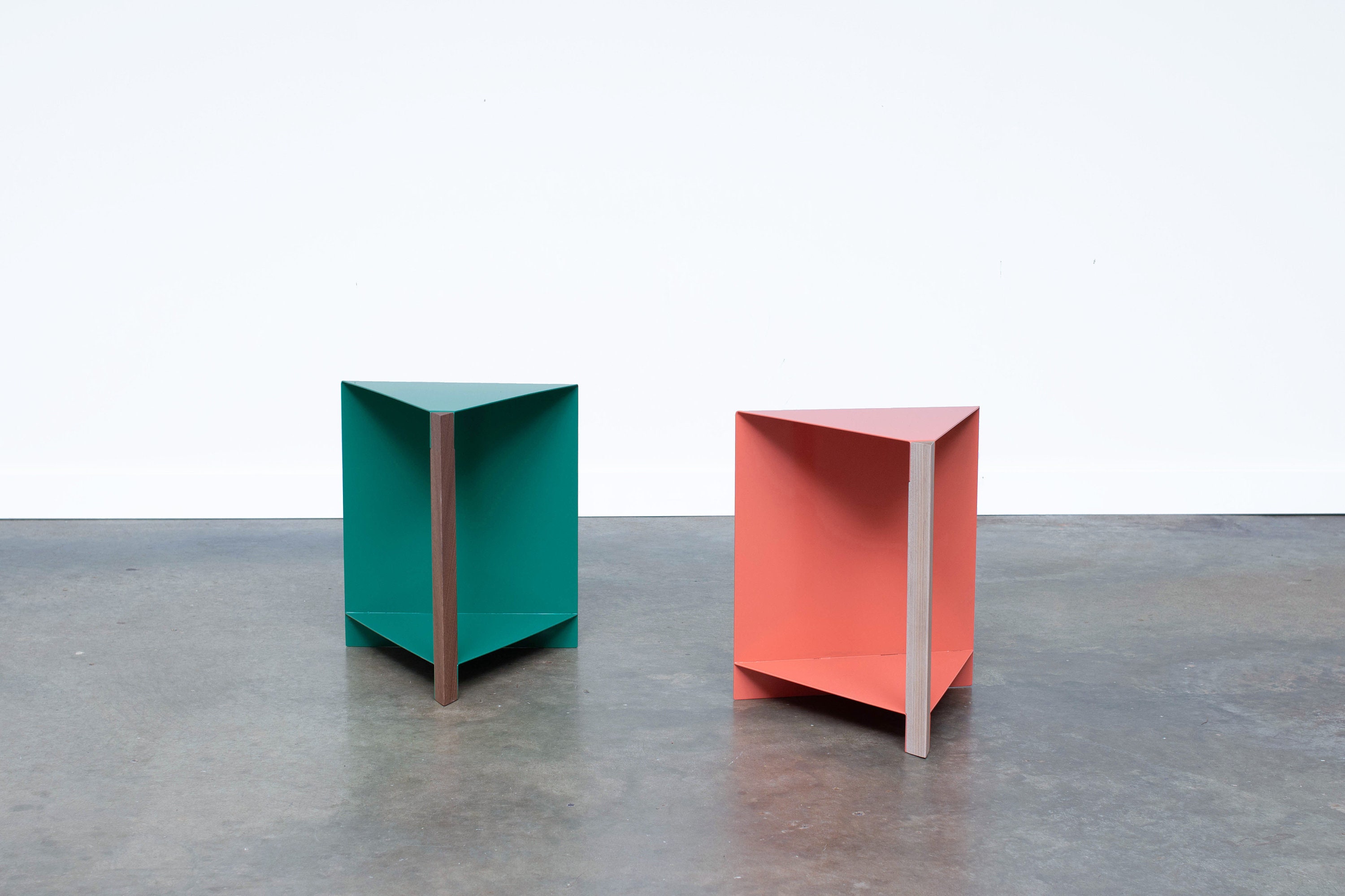 Triangle Side Table Tiered End Table Minimalist Modern | Etsy