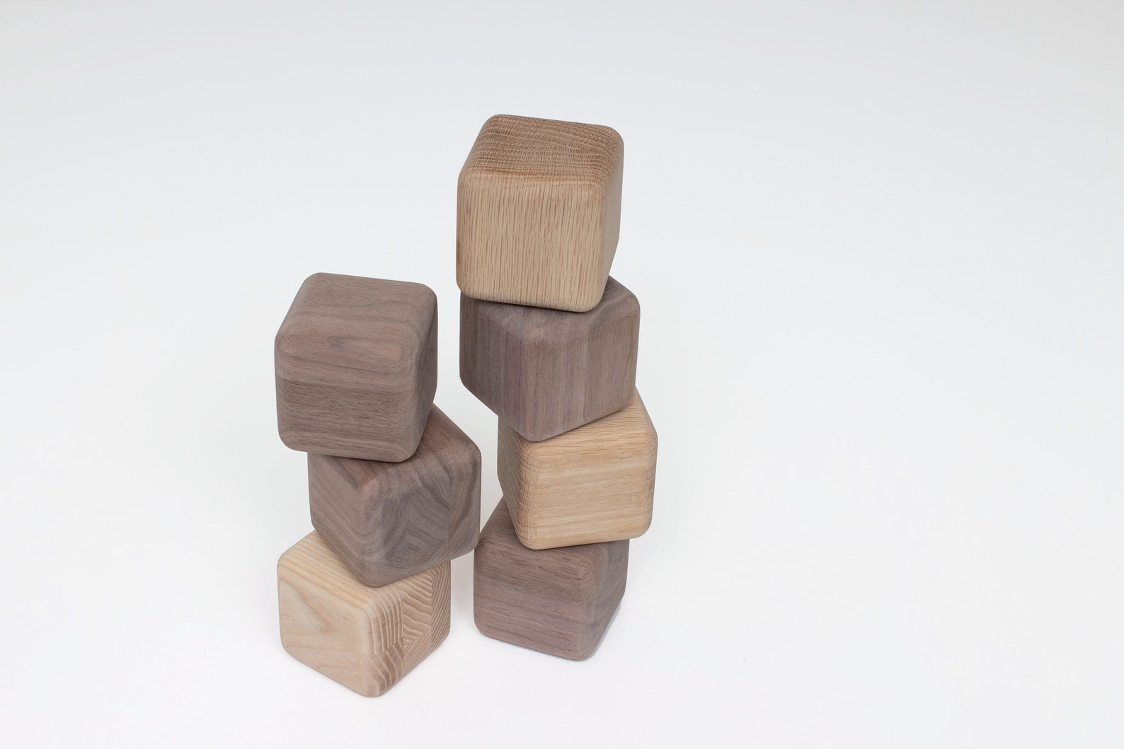 Calm Cube Minimalist Modern Natural Wood Stress Relief Block - Etsy