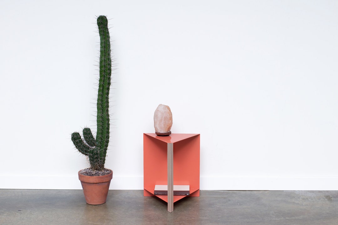 Triangle Side Table Tiered End Table Minimalist Modern Bedside ...