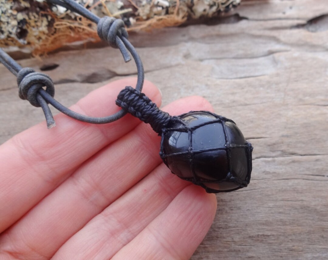 Apache Tears Adjustable Leather Choker Mens / Positive Energy ...