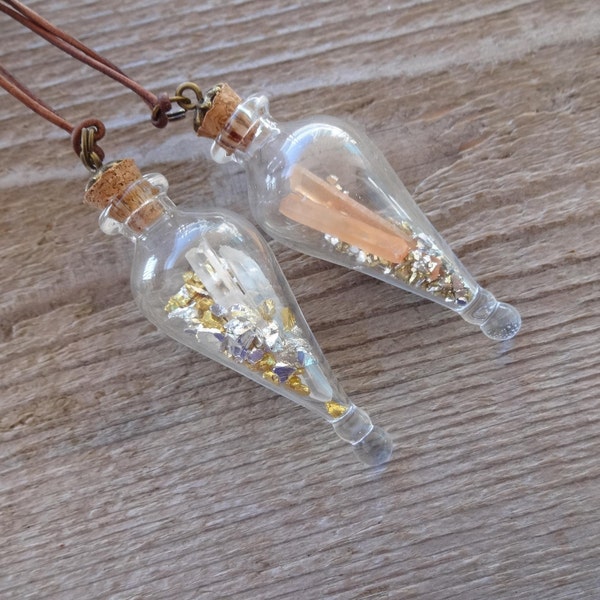 Glass Jar Necklace - Etsy