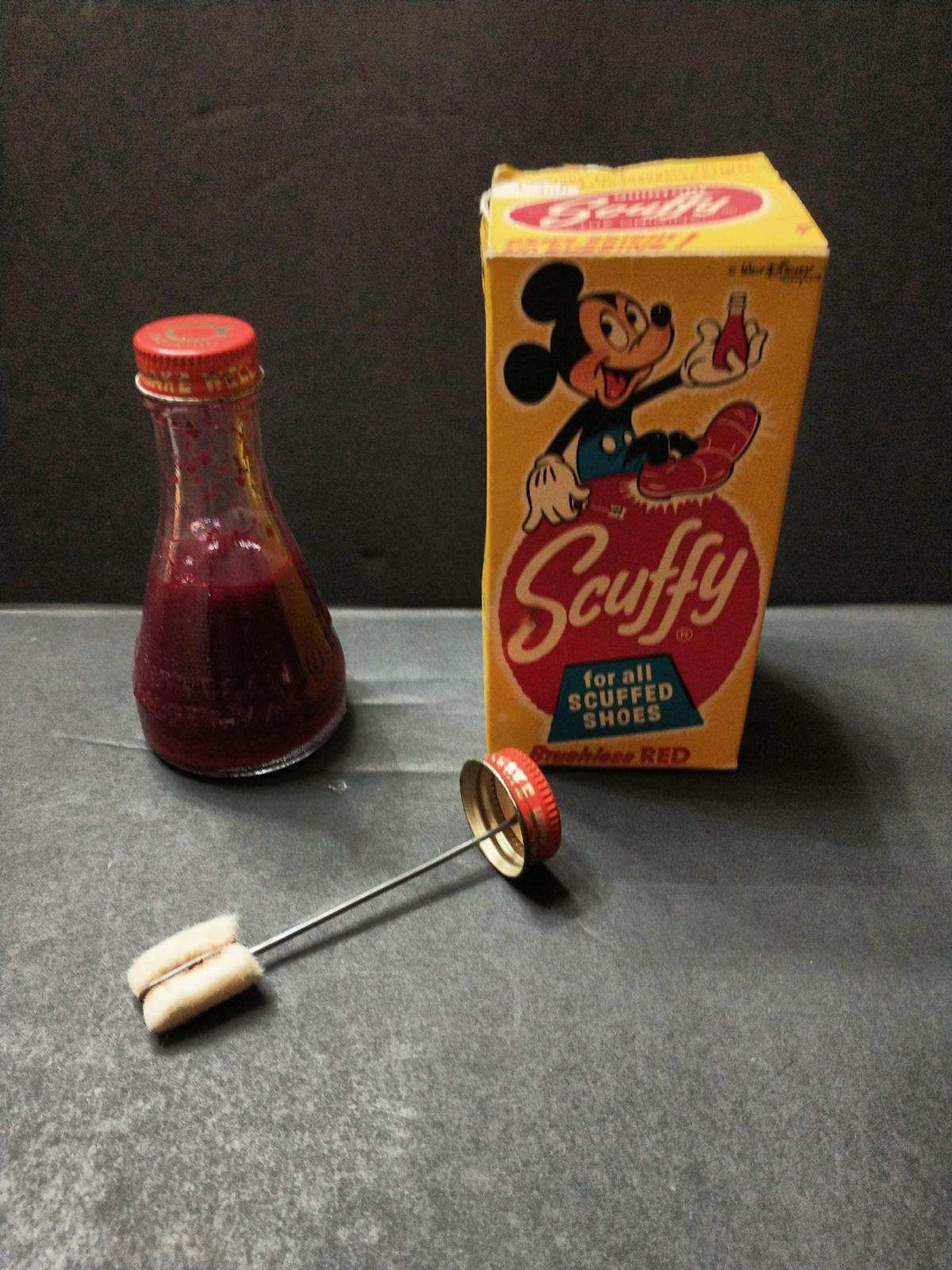 Mickey Mouse Red Scuffy Shoe Polish Disney Licensed Products - Etsy