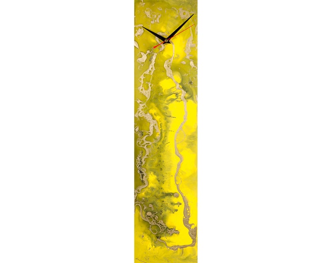 Gold and Yellow Modern Wall Clock or Table Clock With - Etsy UK