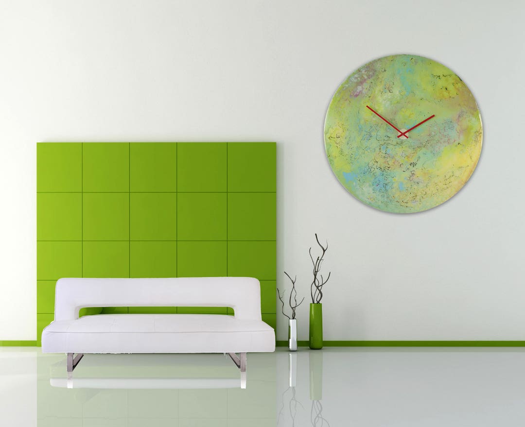 35 Inch Extra Large Wall Clock Modern Lighting, Large Circular Wall ...