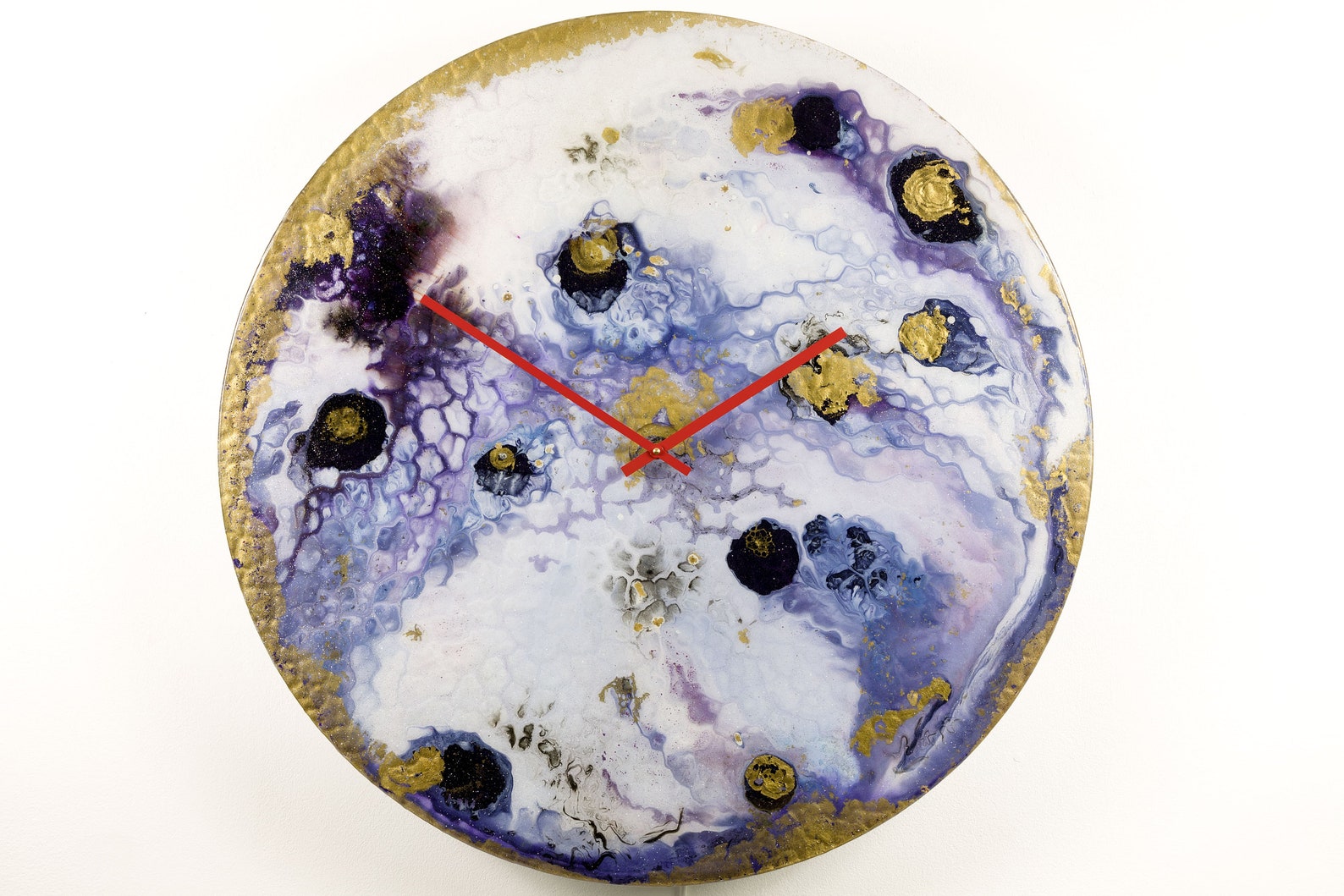 Large Wall Clock Modern Lighting Large Circular Wall Art - Etsy UK