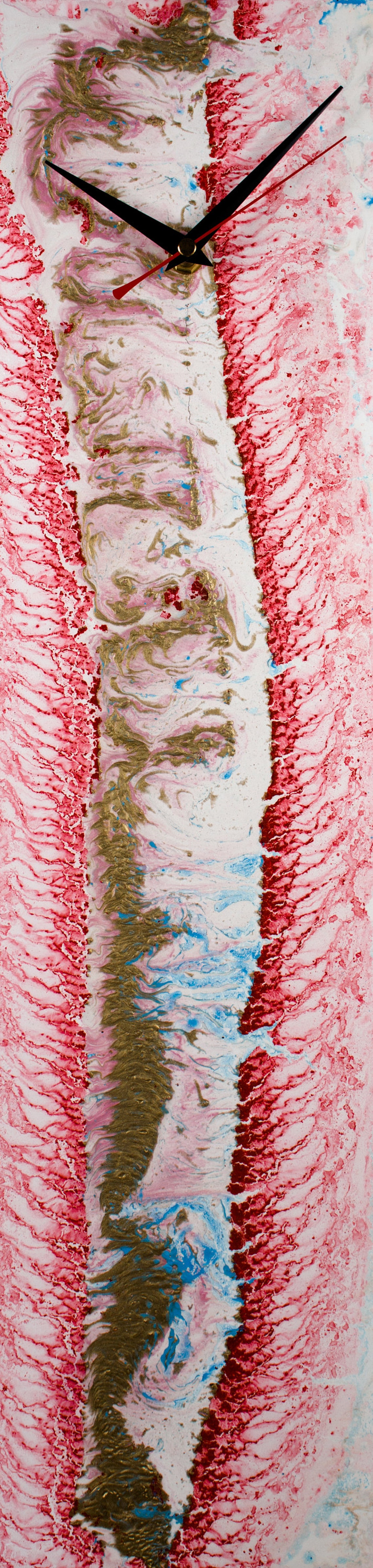 Red and White Wall Clock Unique Home Decor for Kitchen or - Etsy UK