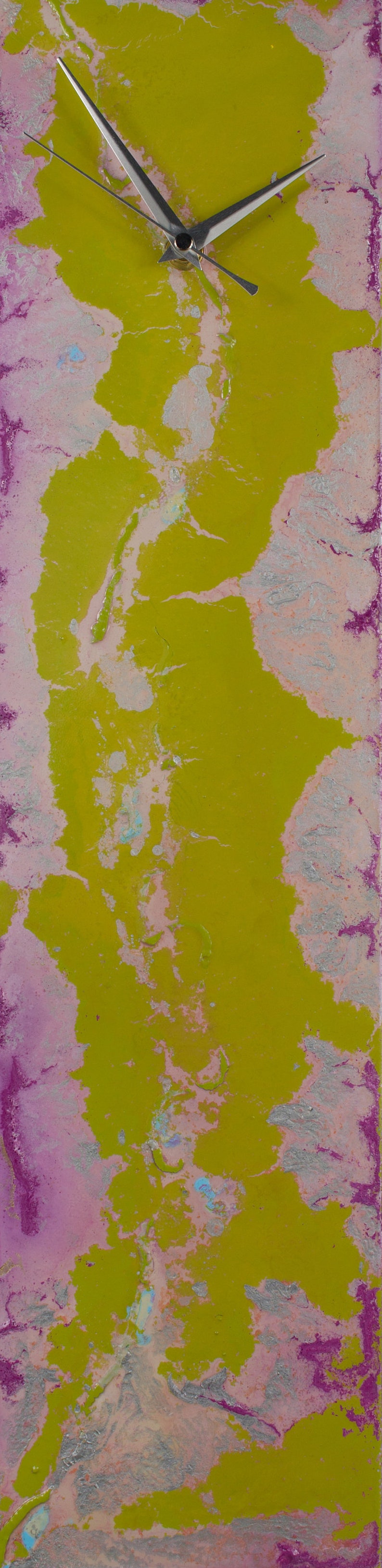 Green Wall Clock Modern Wall Decor With Abstract Design - Etsy